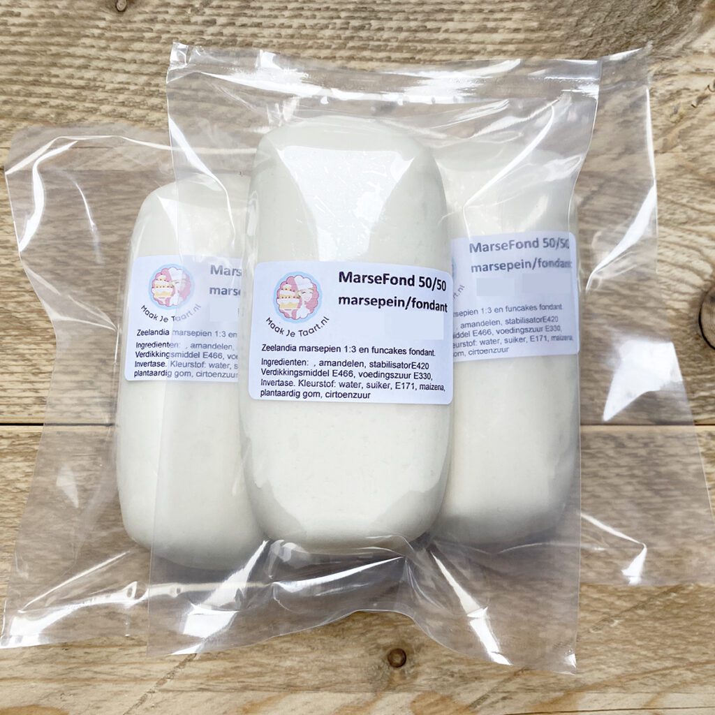Witte Marsepein Fondant 250g - Zeelandia/Funcakes - Maak Je Taart